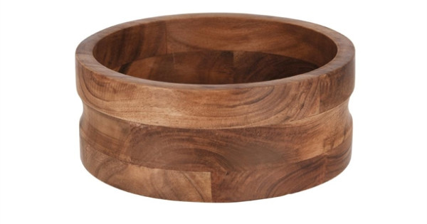 Chef Inox Serve Round Bowl With Straight Sides Acacia - 230x90mm