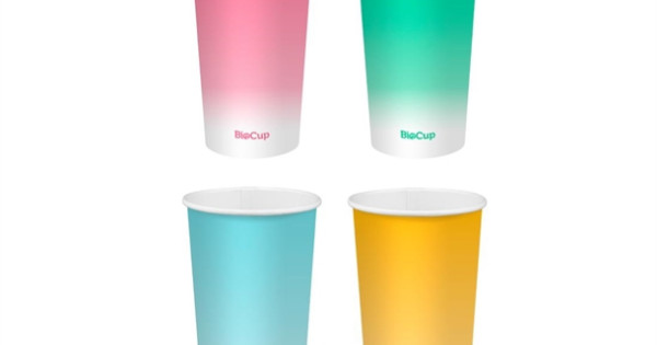 BioPak Cold Paper Biocups Coloured 650ml/90mm (1000 Pack)