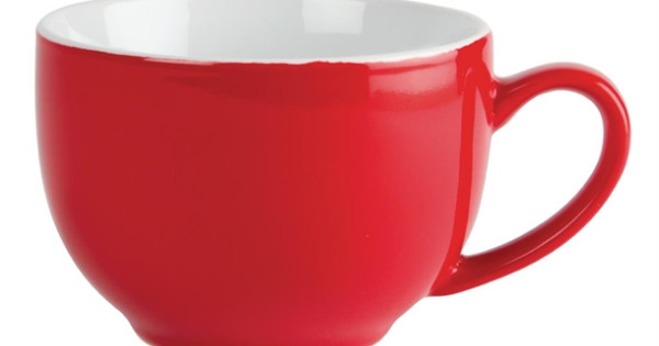 Olympia Cafe Cappuccino Cup Red - 340ml (12 Pack)